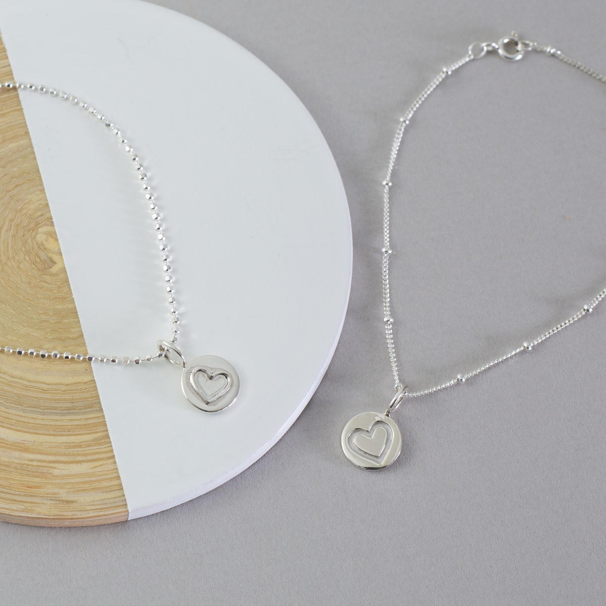 Cwtch Heart 'Me' Charm Bracelet - Sterling Silver – Tiafi Jewellery